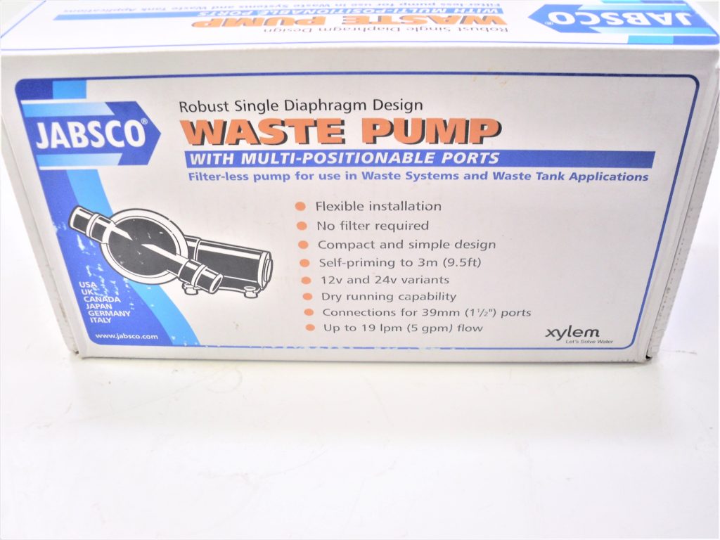 Jabsco 50890-1000 Filter-less Marine Waste Water Pump w/ Single ...