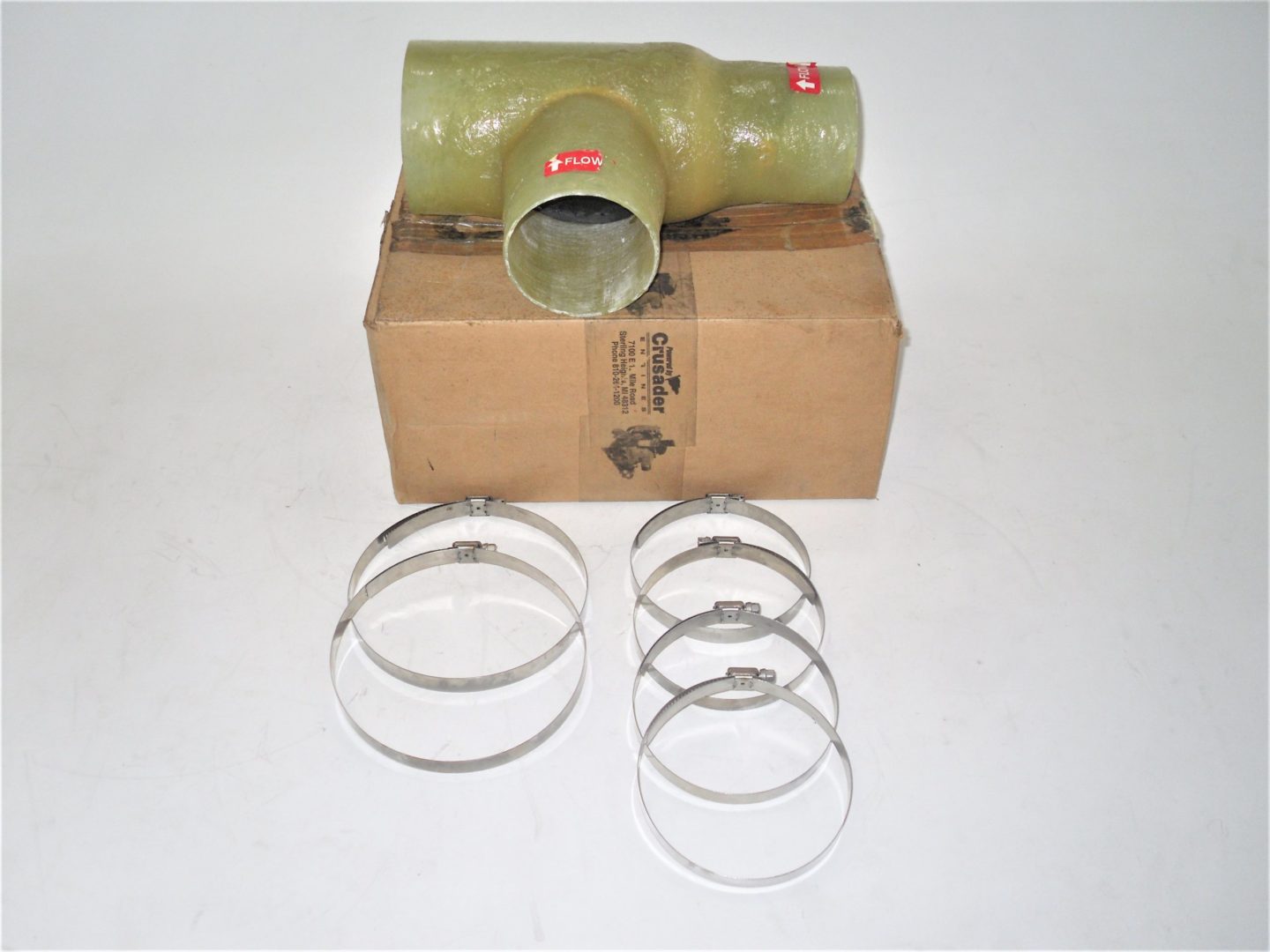 Crusader 22920 ~NEW~ Marine Sterndrive In-Line LH Exhaust Damper Valve ...