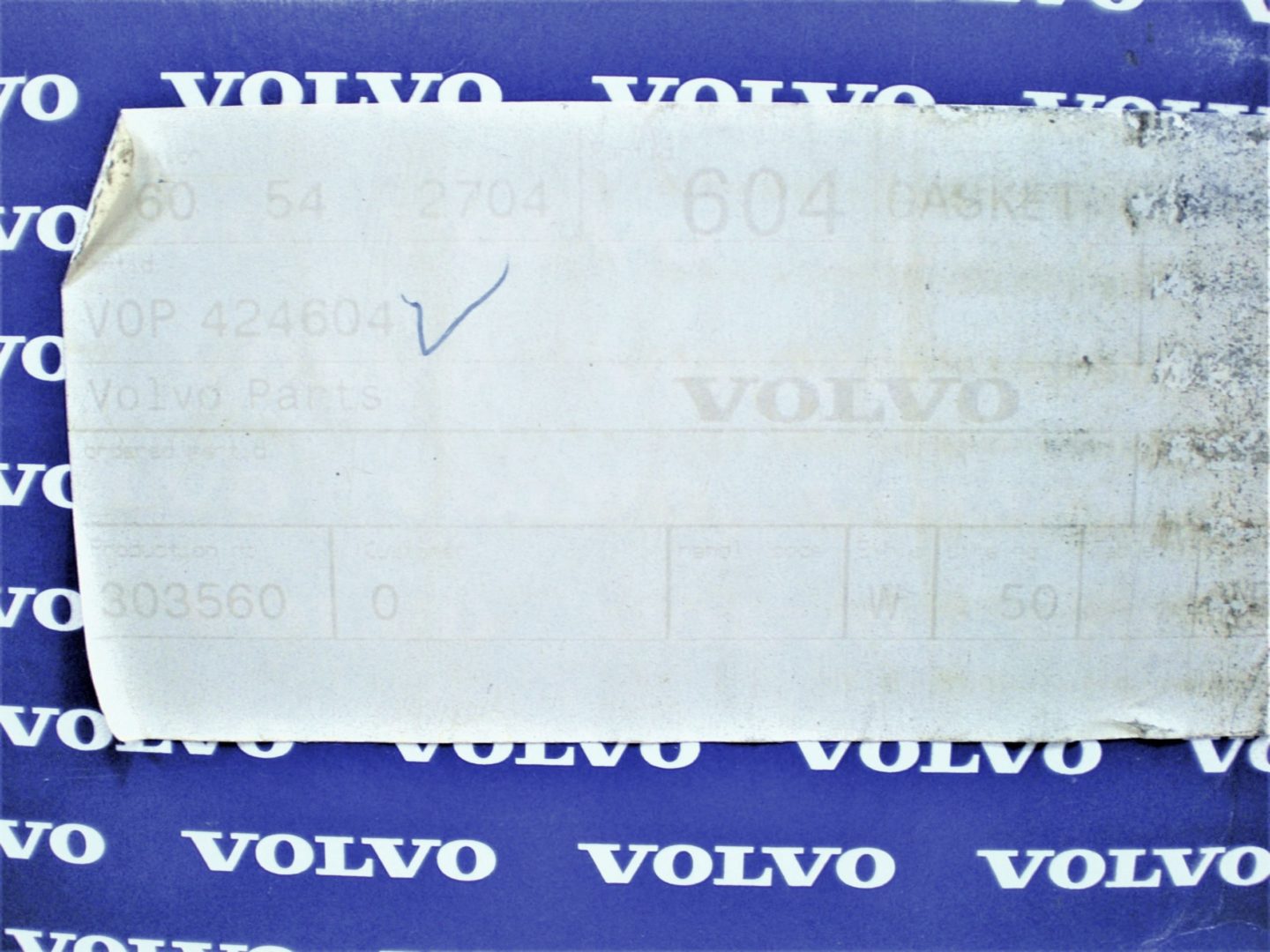 Volvo Penta 424604 Marine Diesel Engine Oil Pan Gasket *FOR VOLVO ...