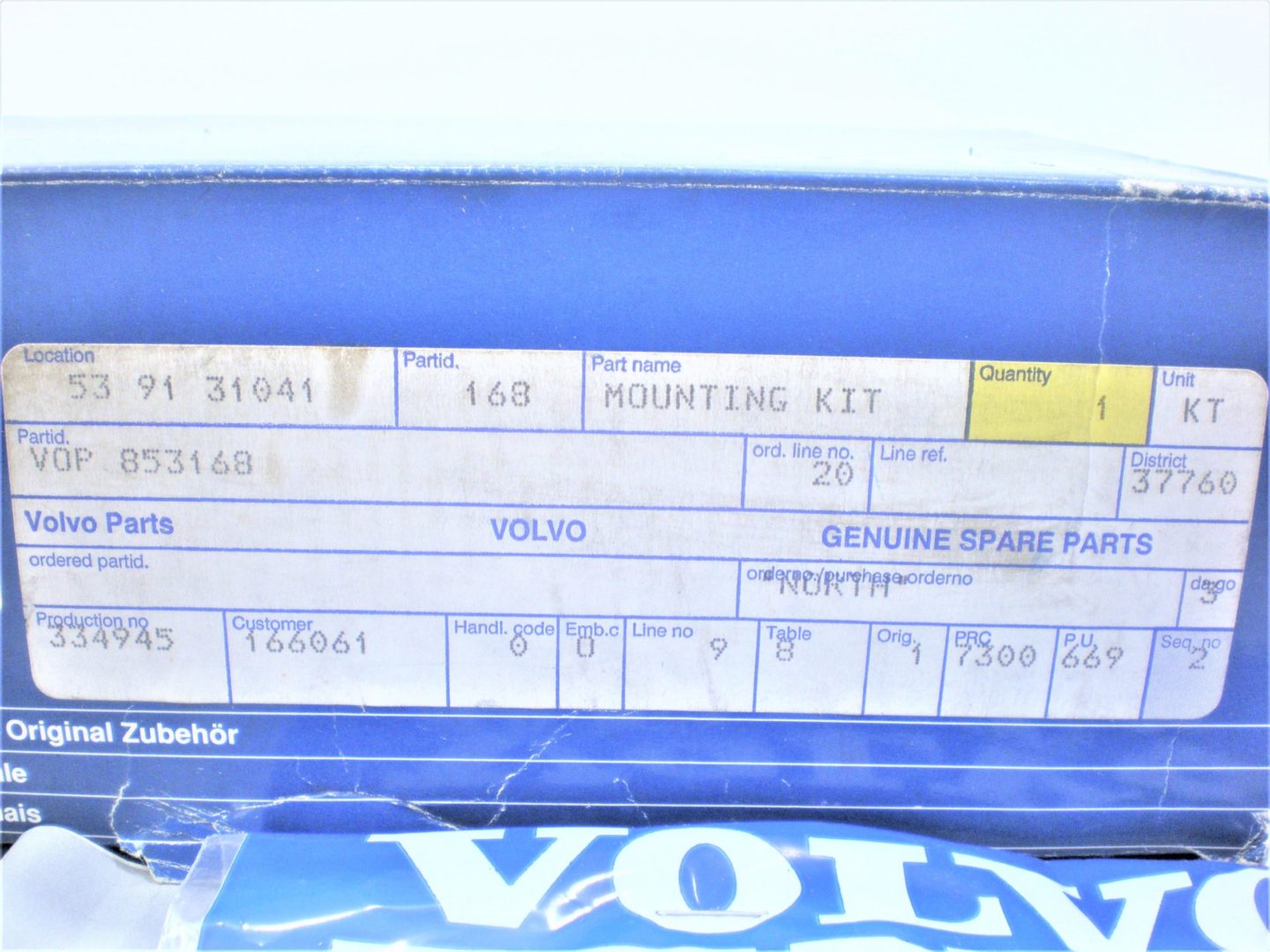 Volvo Penta 853168 Marine Single Control Box Shift Binnacle Mounting ...