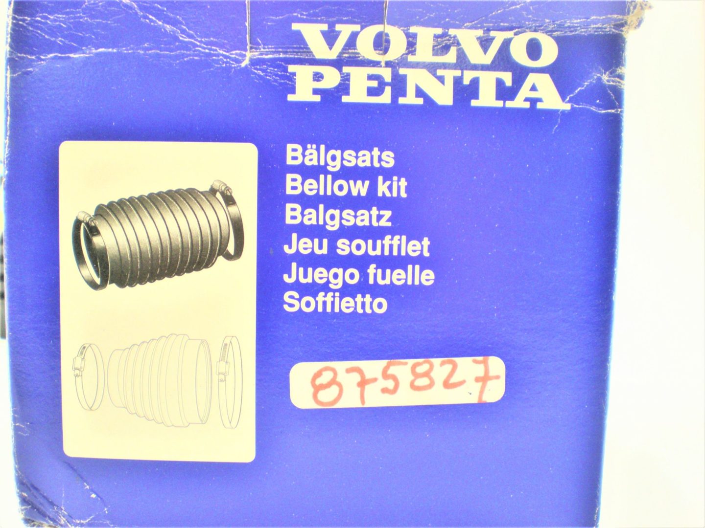Volvo Penta 875827 Marine Exhaust Bellows Kit *REPLACES 875512 804186 ...