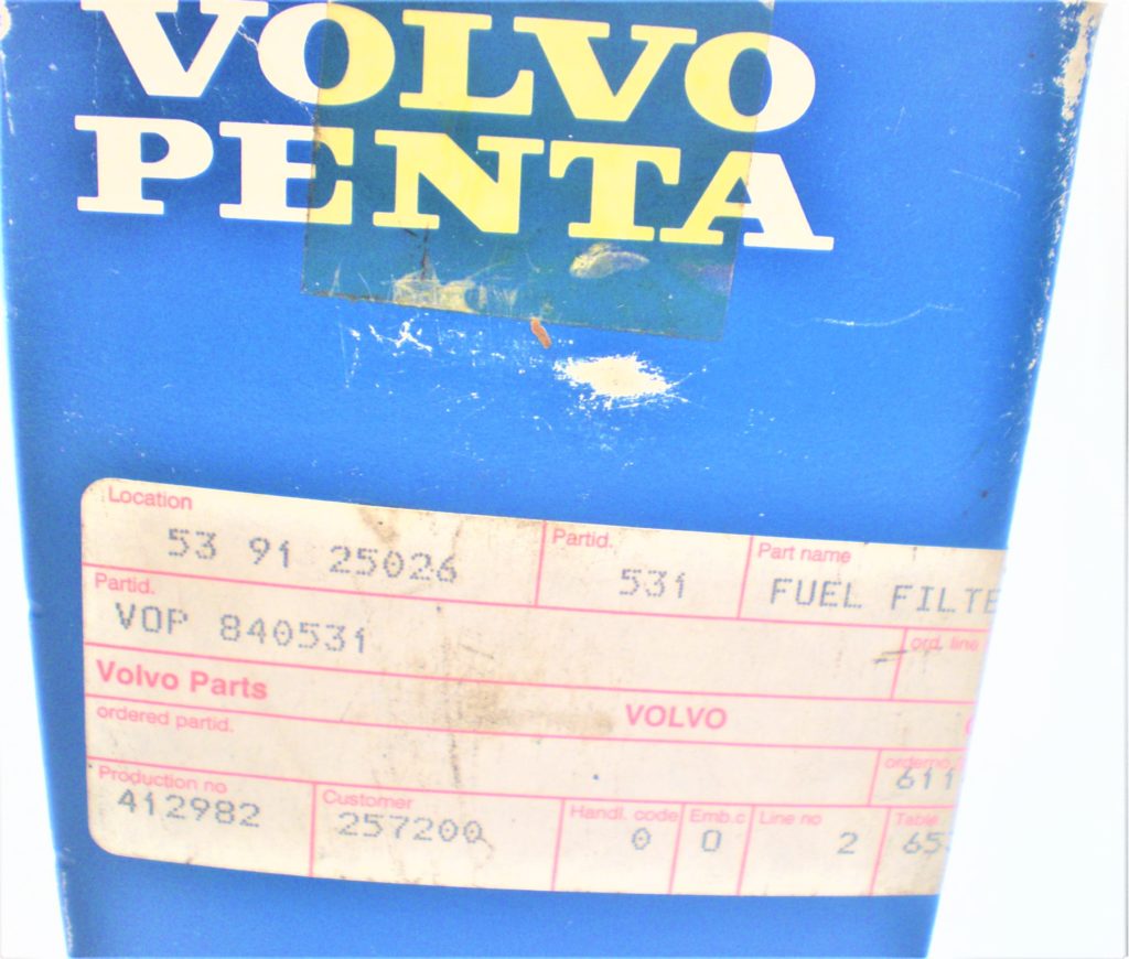 Volvo Penta 840531 Marine Diesel Engine Fuel Filter Water Separator ...