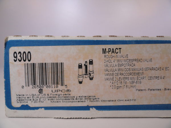 Moen 9300 M-Pact 2 Handle 4in Mini Wide Spread Rough-In Valve - Max ...