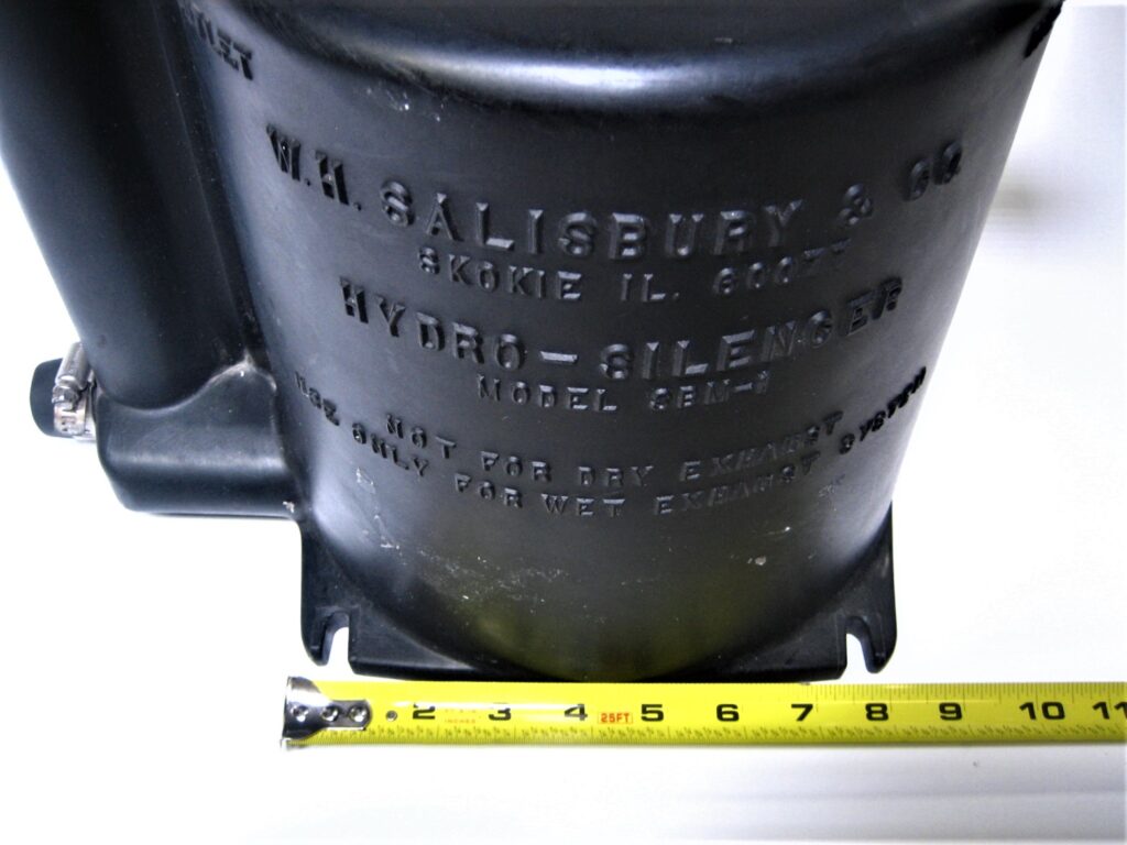 W.H. Salisbury SBM-1 Marine Boat Engine Motor Wet Exhaust Hydro ...