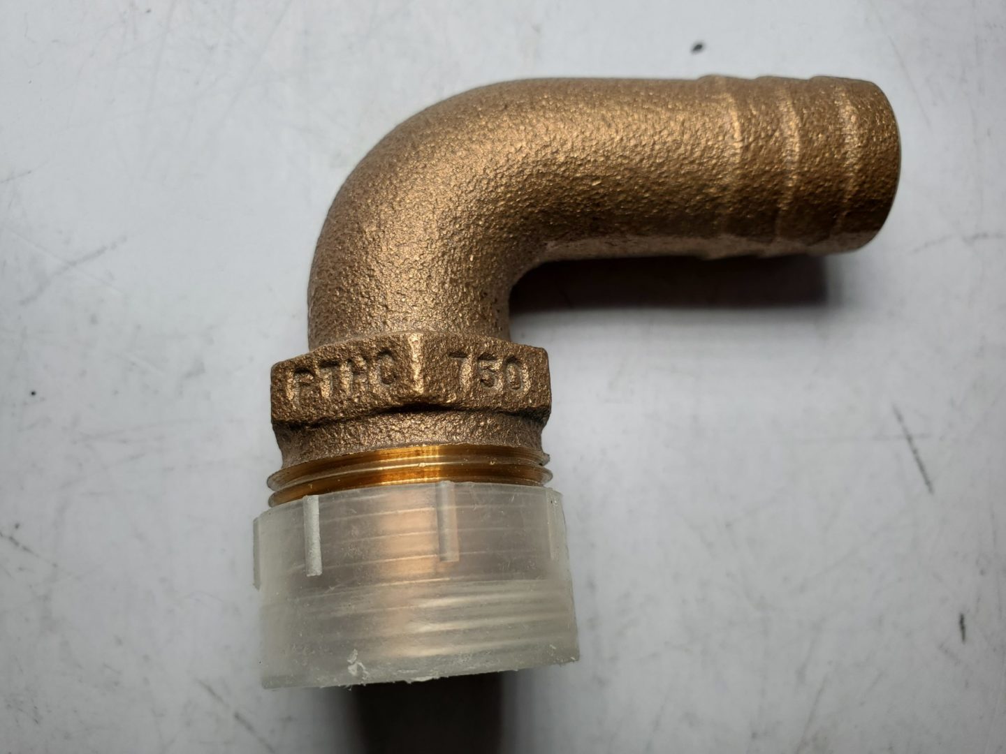 Groco PTHC-750 - 3/4" Hose to 3/4" Male MPT Threaded Pipe 90 Deg Elbow ...
