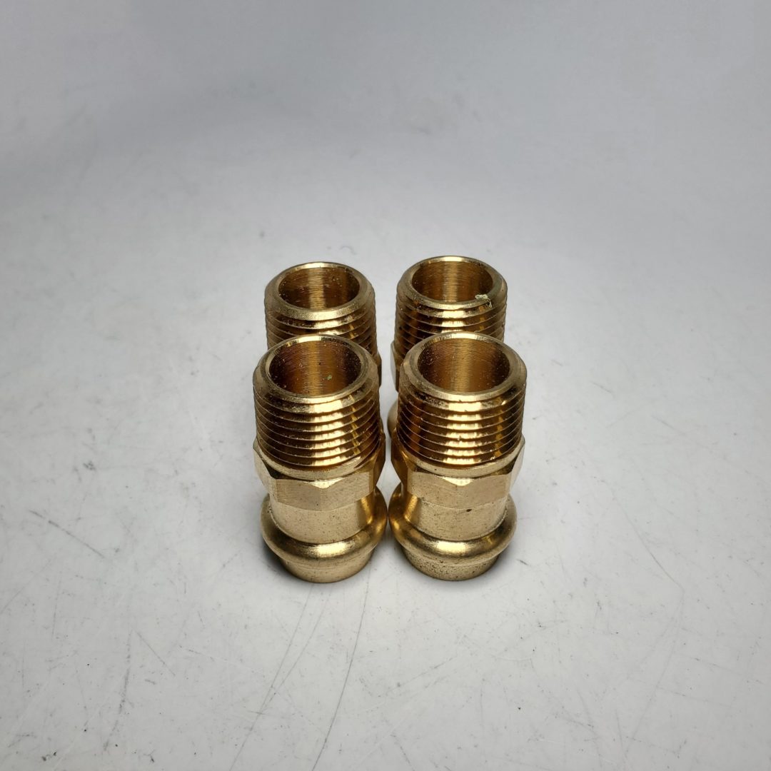Viega ProPress 2911ZL 79215- 1/2" x 1/2" Bronze Press x MPT Adapter ...