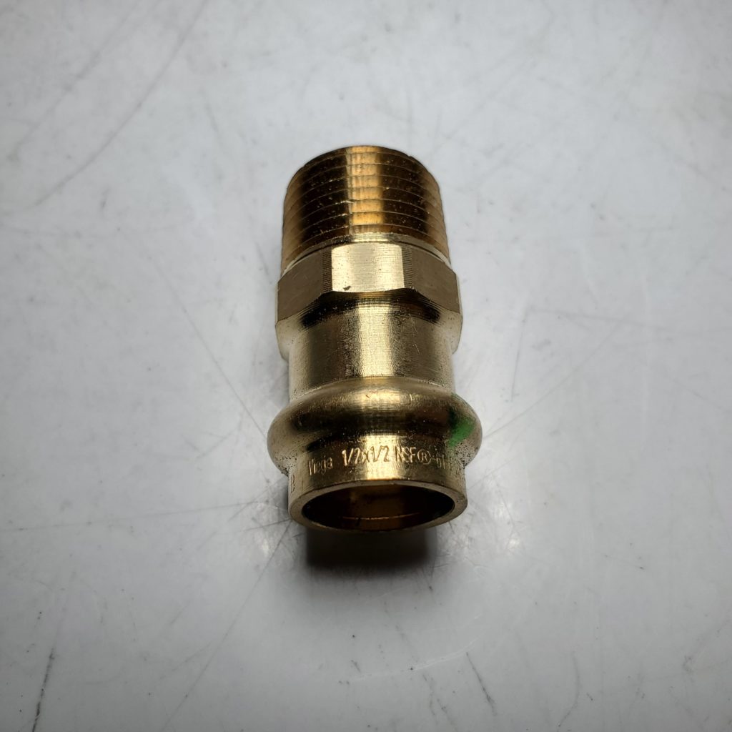 Viega ProPress 2911ZL 79215- 1/2" x 1/2" Bronze Press x MPT Adapter ...