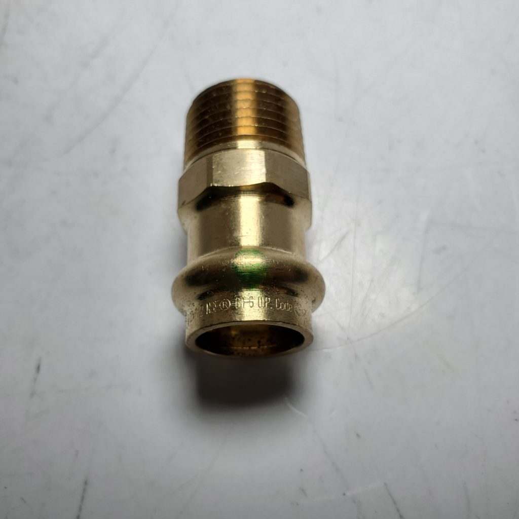 Viega ProPress 2911ZL 79215- 1/2" x 1/2" Bronze Press x MPT Adapter ...