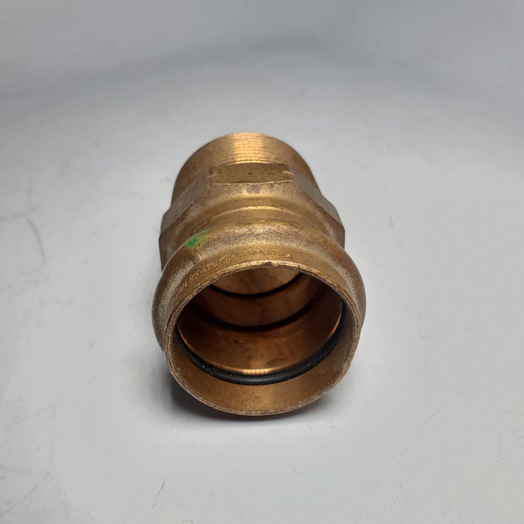Viega ProPress 2911ZL 79260 - 1-1/4" x 1-1/4" Bronze Press x MPT ...