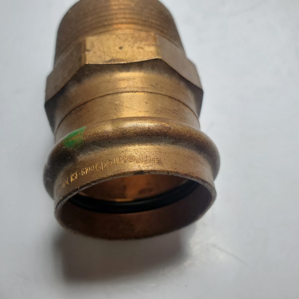 Viega ProPress 2911ZL 79260 - 1-1/4" x 1-1/4" Bronze Press x MPT ...