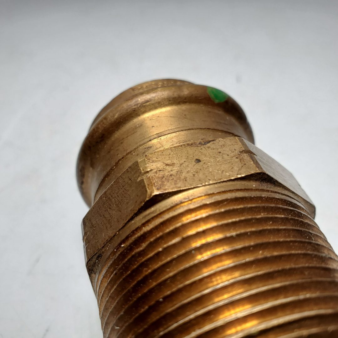 Viega ProPress 2911ZL 79260 - 1-1/4" x 1-1/4" Bronze Press x MPT ...