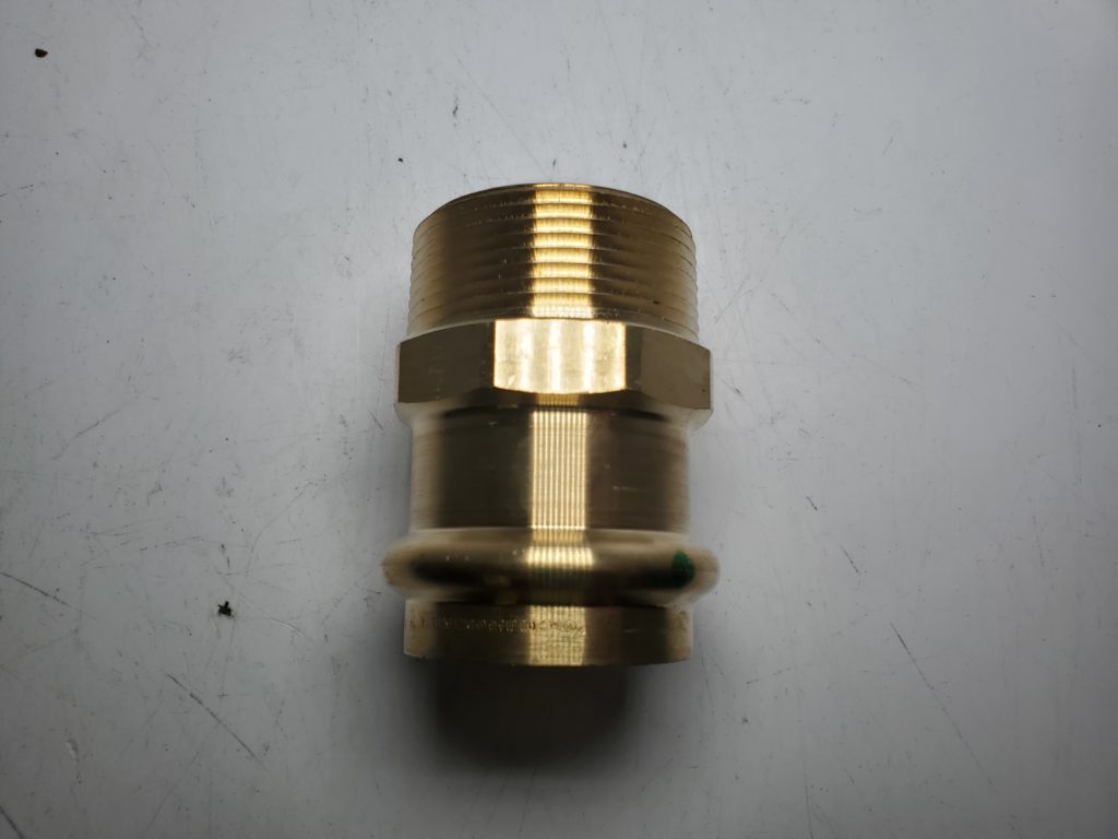 Viega ProPress 2911ZL 79275 - 1-1/2" Press x MPT Male Thread Bronze ...
