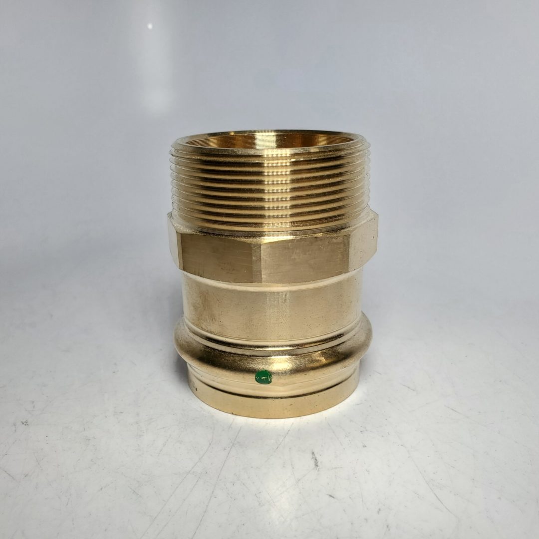 Viega ProPress 2911ZL 79290- 2" x 2" Bronze Press x MPT Male Thread ...