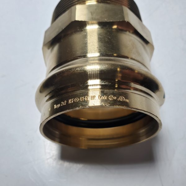 Viega ProPress 2911ZL 79290- 2" x 2" Bronze Press x MPT Male Thread ...