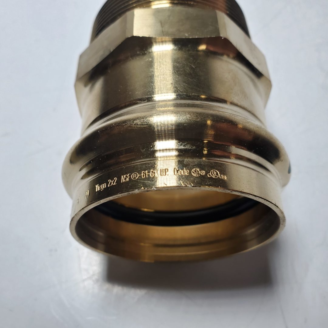 Viega ProPress 2911ZL 79290- 2" x 2" Bronze Press x MPT Male Thread ...