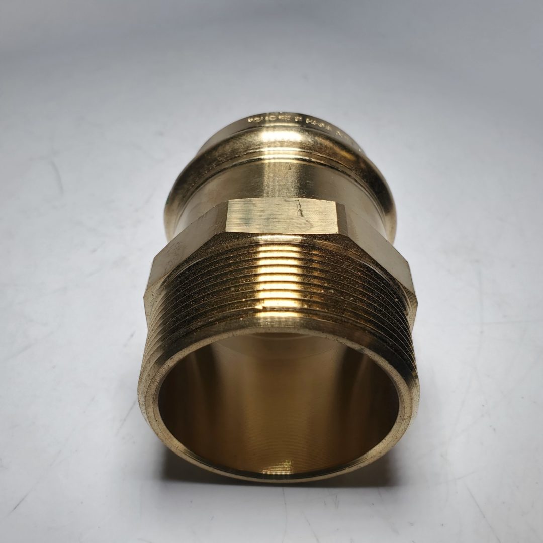 Viega ProPress 2911ZL 79290- 2" x 2" Bronze Press x MPT Male Thread ...