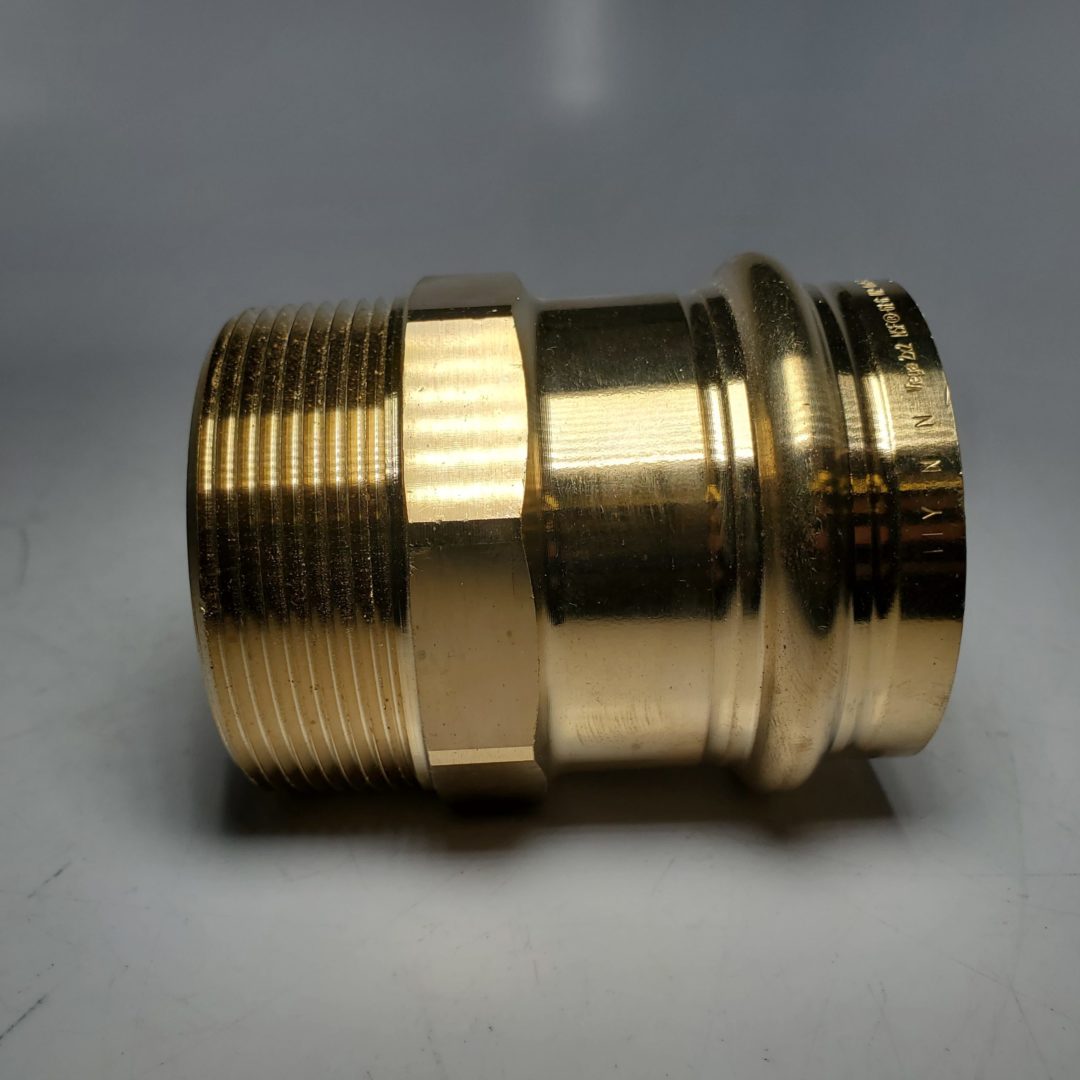 Viega ProPress 2911ZL 79290- 2" x 2" Bronze Press x MPT Male Thread ...