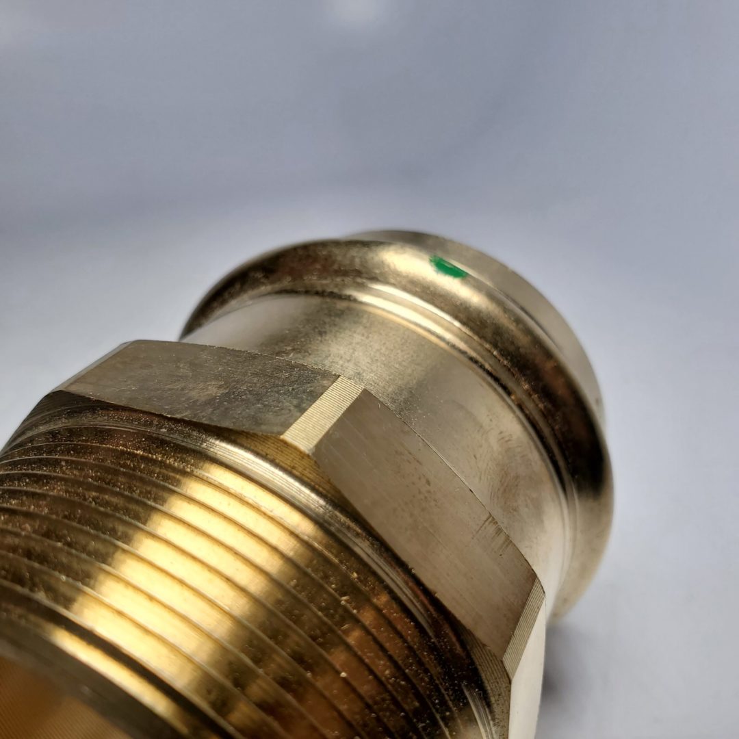 Viega ProPress 2911ZL 79290- 2" x 2" Bronze Press x MPT Male Thread ...