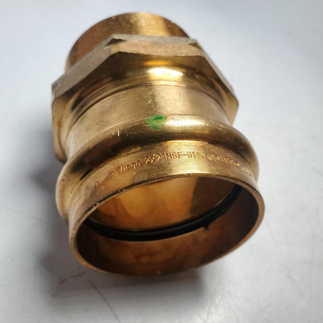 Viega ProPress 2911ZL 79290- 2" x 2" Bronze Press x NPT Male Thread ...