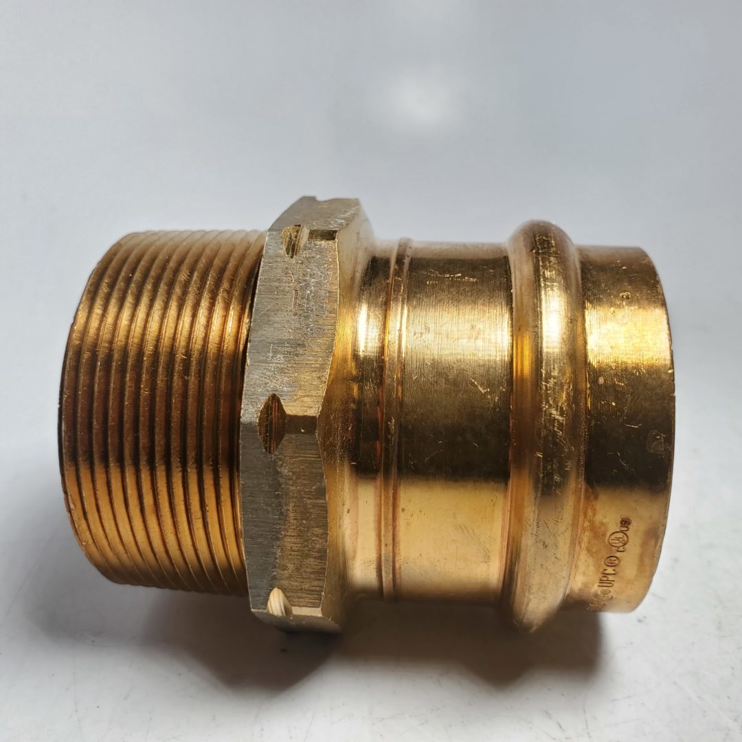 Viega ProPress 2911ZL 79290- 2" x 2" Bronze Press x NPT Male Thread ...