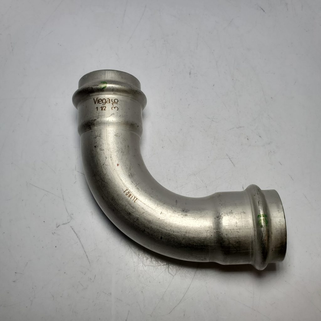 Viega ProPress 316 4016 - 80420 - 1-1/2" Stainless Steel 90° Press x ...