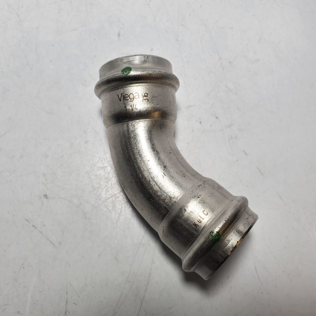 Viega ProPress 316 4026 - 80460 - 1-1/4" Stainless Steel 45° Press x ...