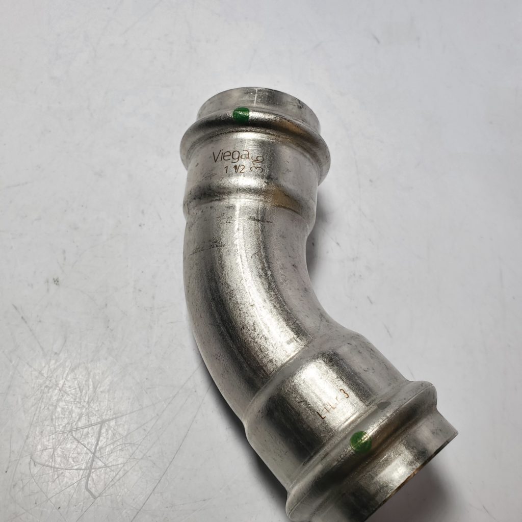 Viega ProPress 316 4026 - 80465 - 1-1/2" Stainless Steel 45° Press x ...