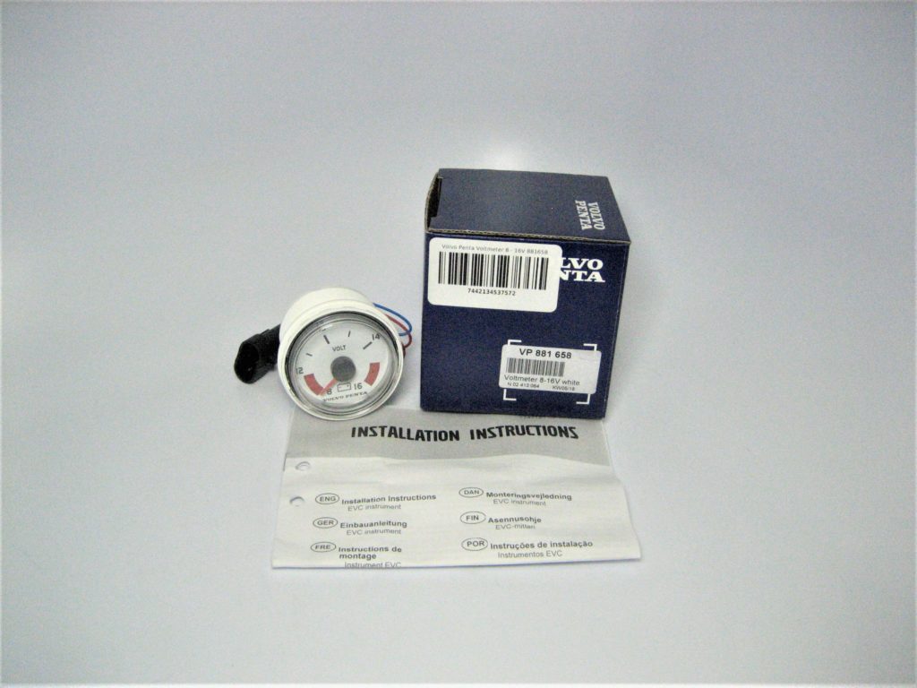 Volvo Penta 881658 Marine Boat Diesel Engine Motor Volt Gauge ...