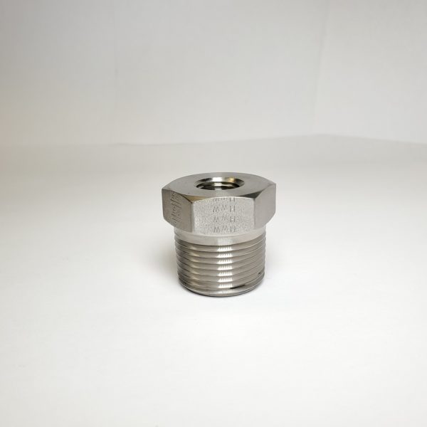 3/4" x 1/4" FPT x MPT Threaded Hex Reducer Bushing Stainless Steel 316 ...