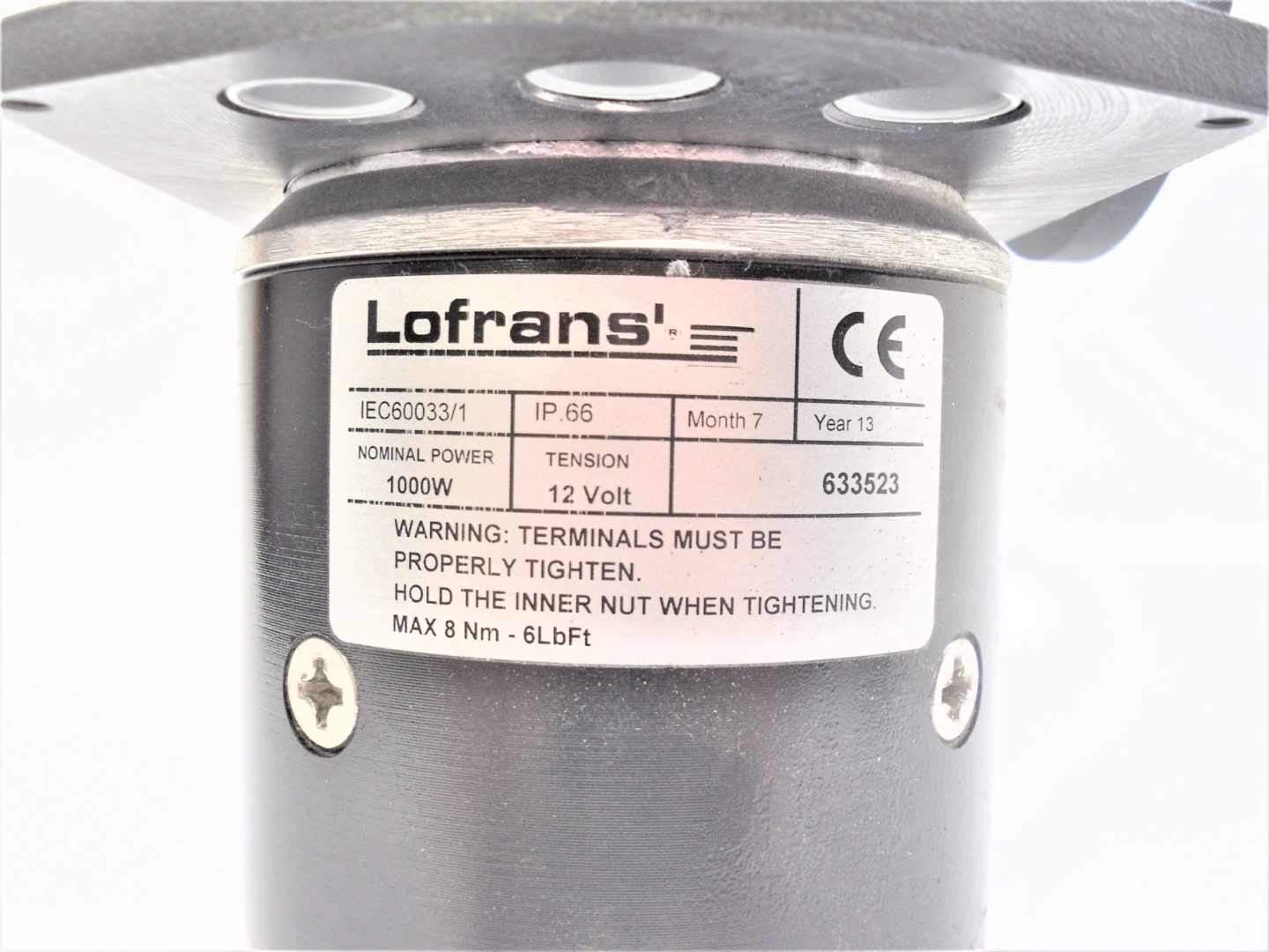Imtra 600993 Lofrans Project 1000 Vertical Windlass *1000W*12V*5/16"BBB ...