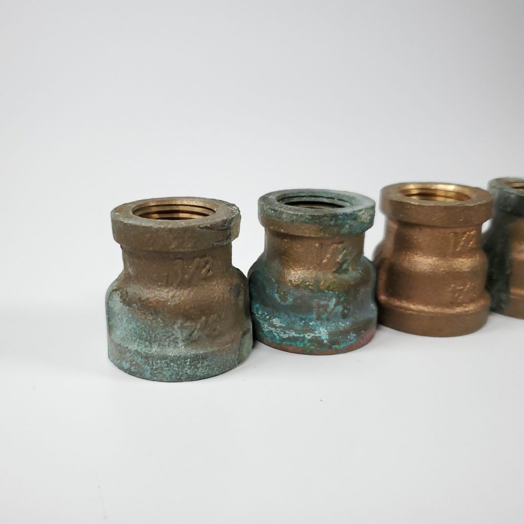 3/4" x 1/2" Female NPT Brass Threaded Reducing Bell Fitting - LOT OF 4 ...