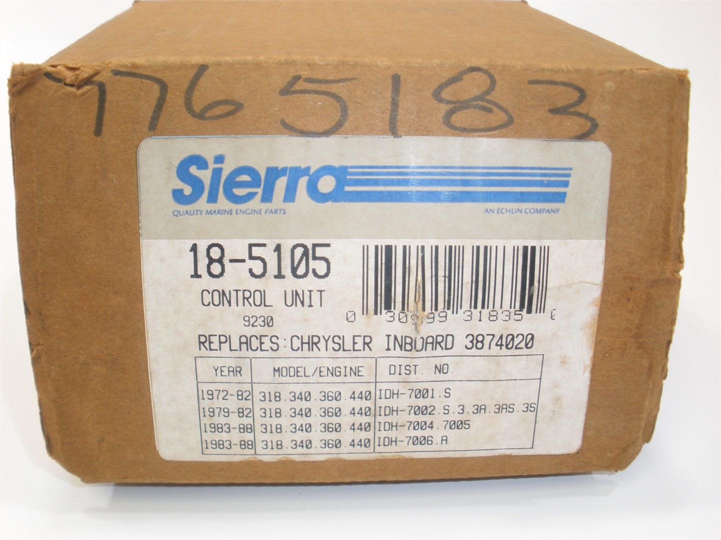 Sierra 18-5105 1972-88 318 340 360 440 Chrysler Inboard Control Unit ...
