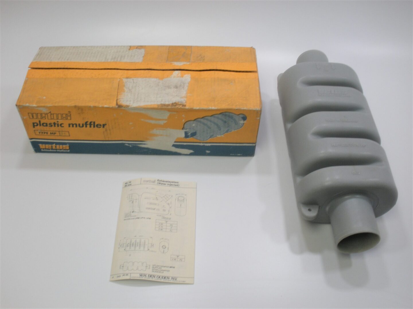 Vetus MP75 Waterlock Marine Diesel Engine Motor 3" Plastic Exhaust ...