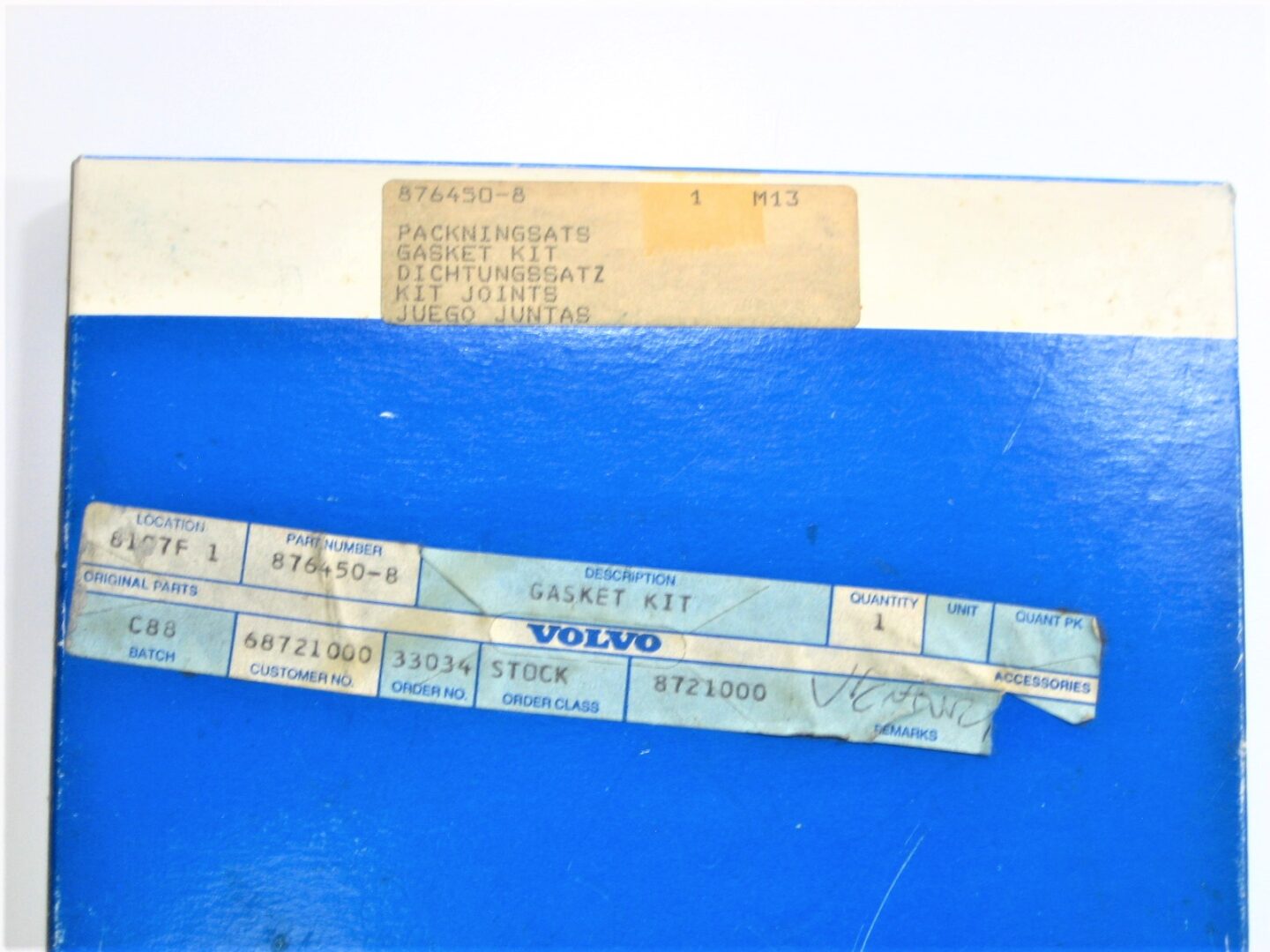Volvo Penta 876450 MD Series Marine Boat Diesel Engine Motor MS2 Gasket ...