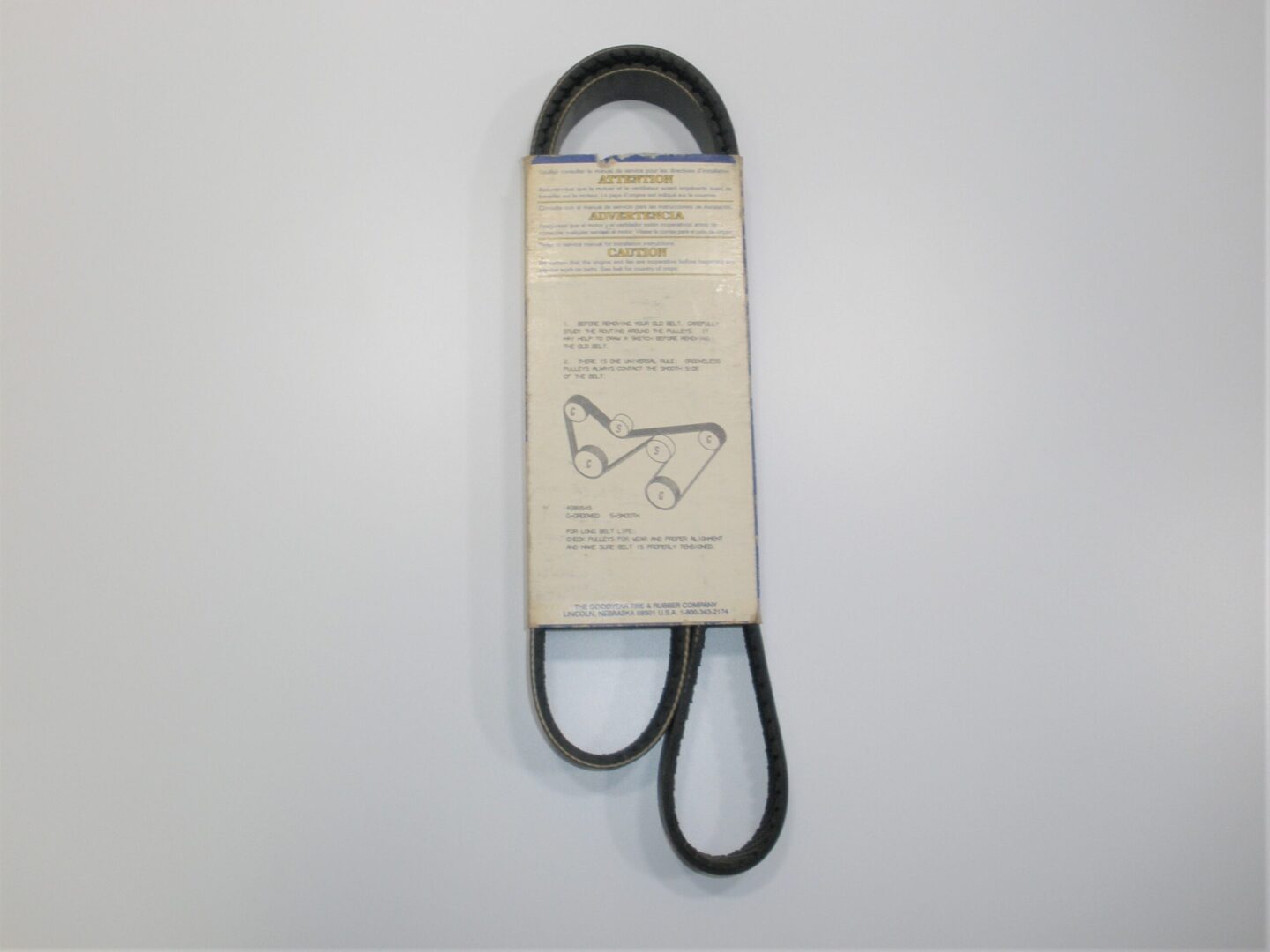 Goodyear 4080545 8PK1385 Poly-V Gatorback Engine Timing Serpentine Belt ...