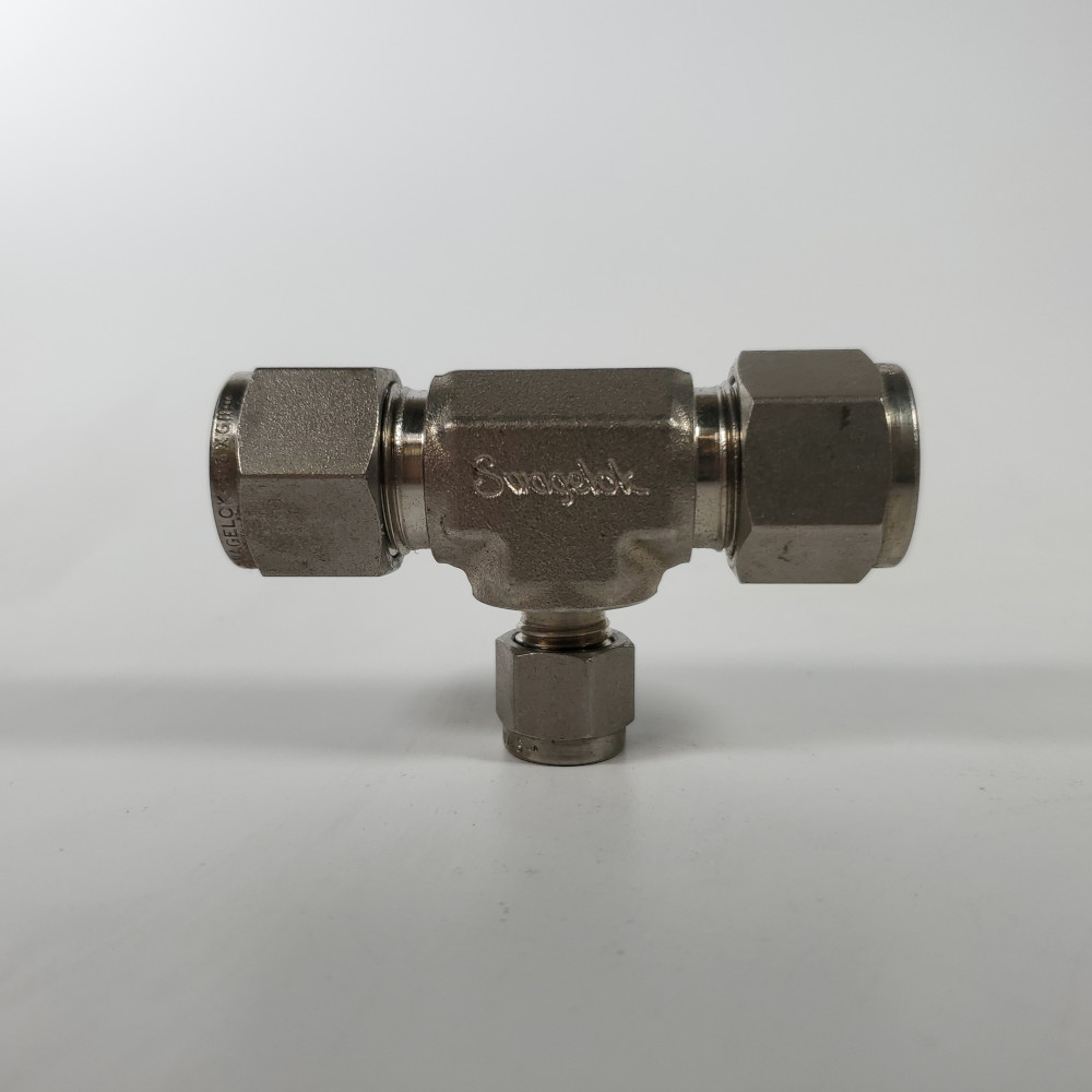 Swagelok SS-810-3-8-4 - 1/2" X 1/2" X 1/4" TUBE OD Reducing Tee - LOT ...