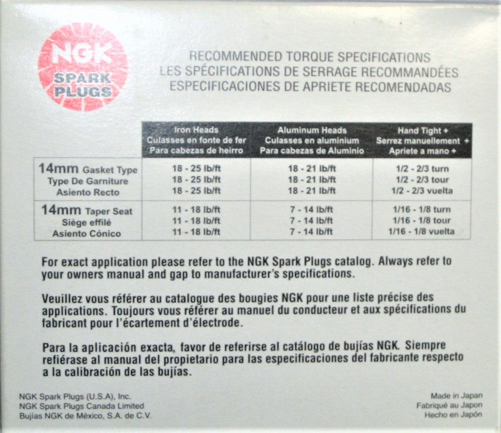 NGK 7734 BPR5ES *QTY 4* Marine Boat Engine Motor Standard Spark Plug ...