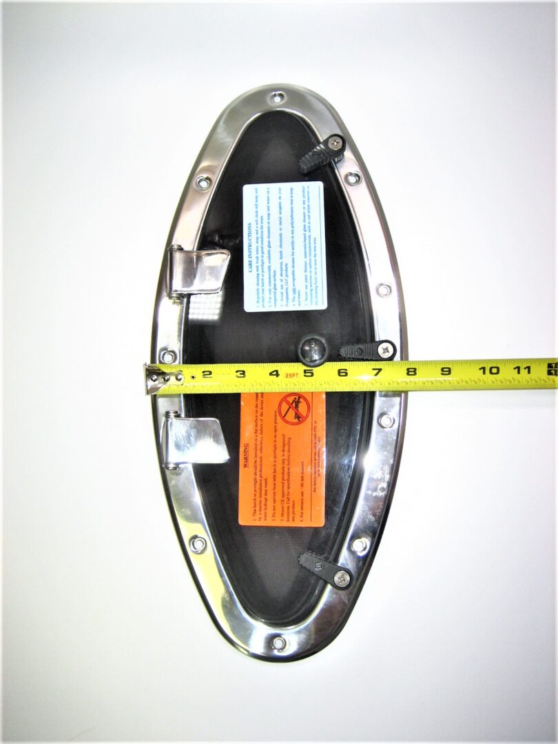 Pompanette 18" x 8" Stainless Steel Elliptical Opening Portlight Window ...