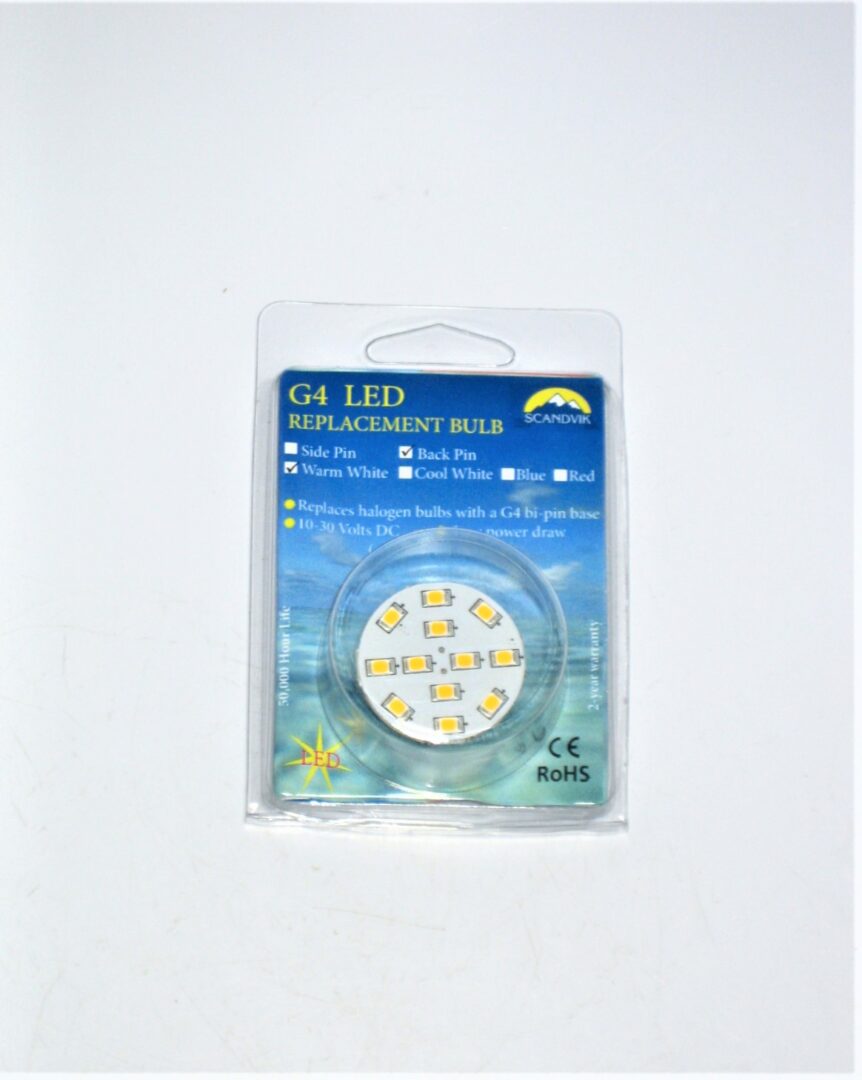 Scandvik 41010P Marine G4 Warm White LED Wafer Back Pin Replacement ...