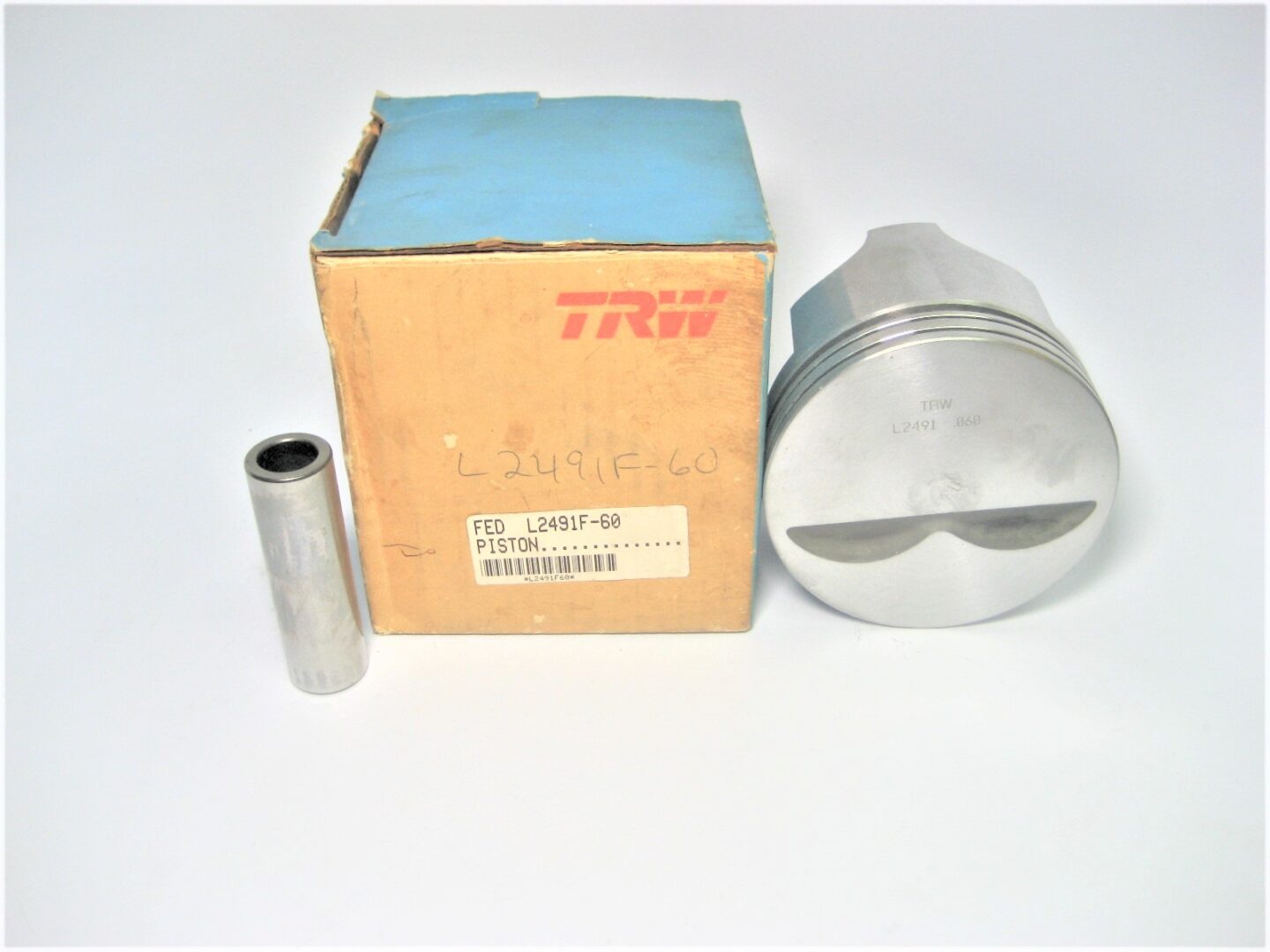 TRW L2491F-60 Chevrolet 350 Small Block Engine Motor Flat Top Piston ...