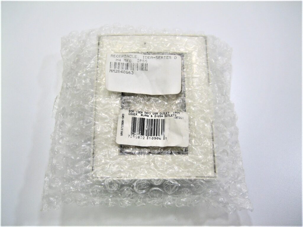 Vimar Idea IP55 16245 Waterproof Ivory 3 Module Shell + 2 Socket ...