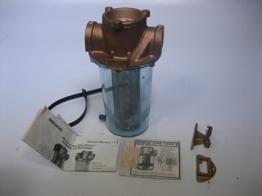 Groco ARG-1250-S Marine Single Sea Water Strainer Assembly Stainless ...