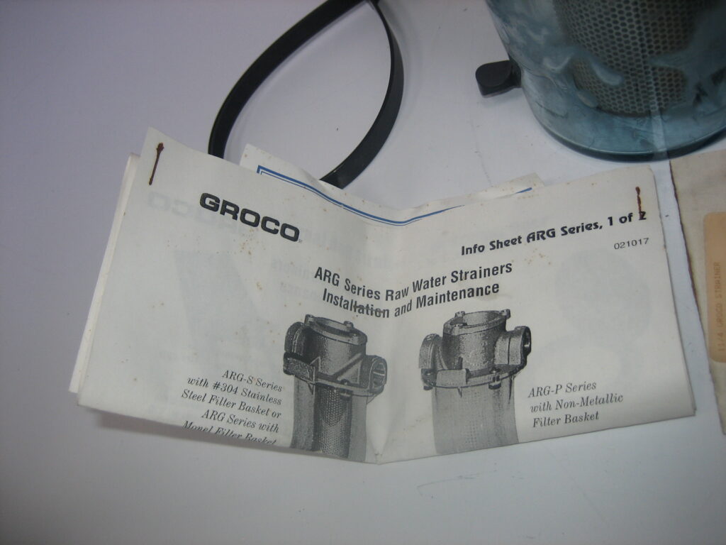 Groco ARG-1250-S Marine Single Sea Water Strainer Assembly Stainless ...