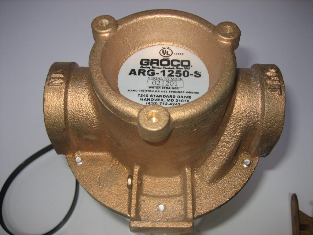 Groco ARG-1250-S Marine Single Sea Water Strainer Assembly Stainless ...