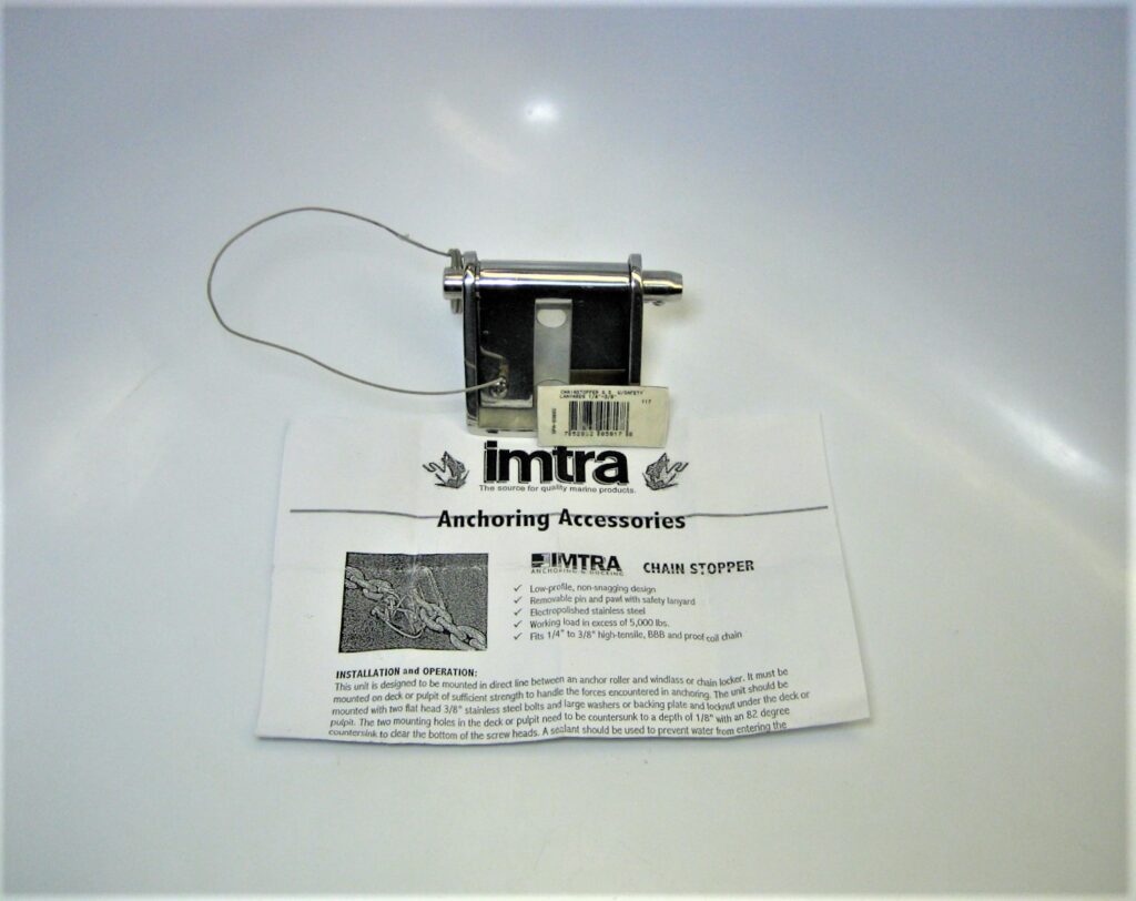 Imtra SPA-6988S Anchor Windlass Chainstopper w/ Lanyards for 1/4"-3/8 ...