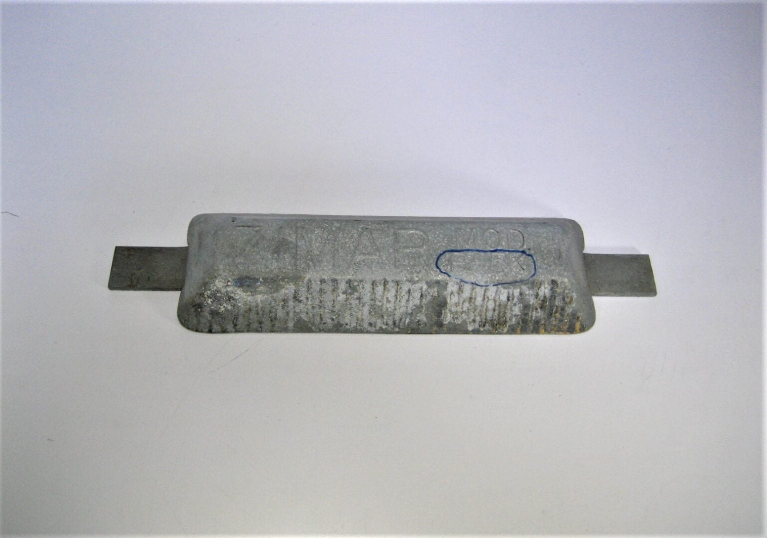 Zimar P-5K Marine 14-3/4" x 3-1/2" Single Strap Weld On Zinc Anode ...