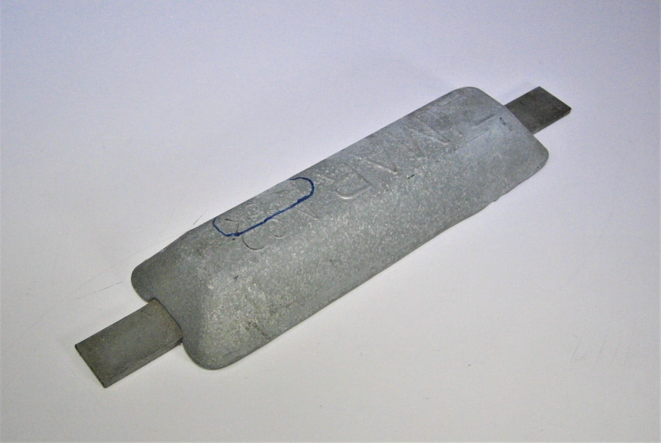 Zimar P-5K Marine 14-3/4" x 3-1/2" Single Strap Weld On Zinc Anode ...