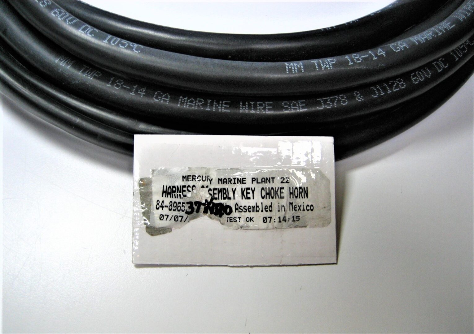 Mercury 84-896537K20 Marine Outboard Boat OEM 20' Key Choke Horn Switch ...
