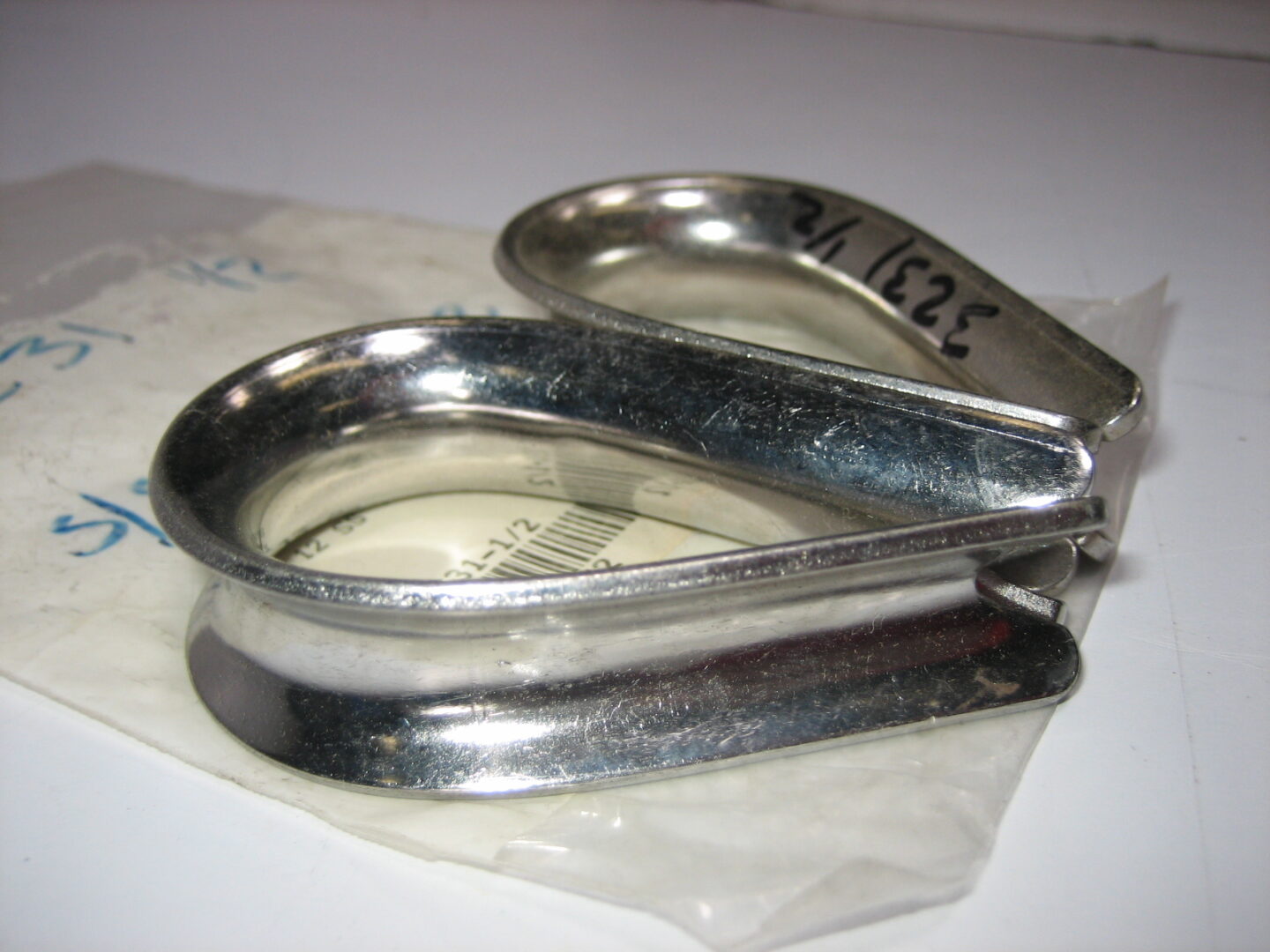 LOT OF 2 Stainless Steel SS 3/4" Thimbles for Marine Boat Rope 3231-3/4 ...