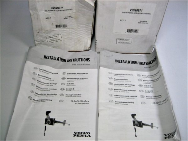 Volvo Penta 22928971 *QTY 5* Side Mount Control Kits ~FOR PARTS ...